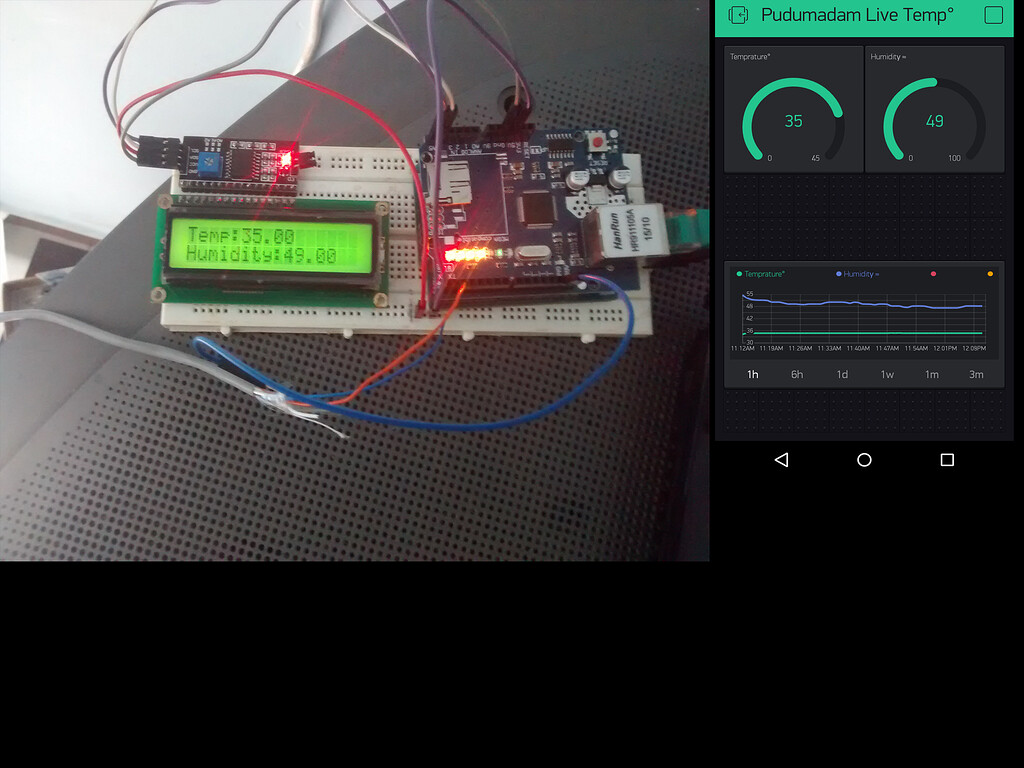Blynk WIth I2c 1602LCD Display and Blynk App - Projects made with Blynk ...