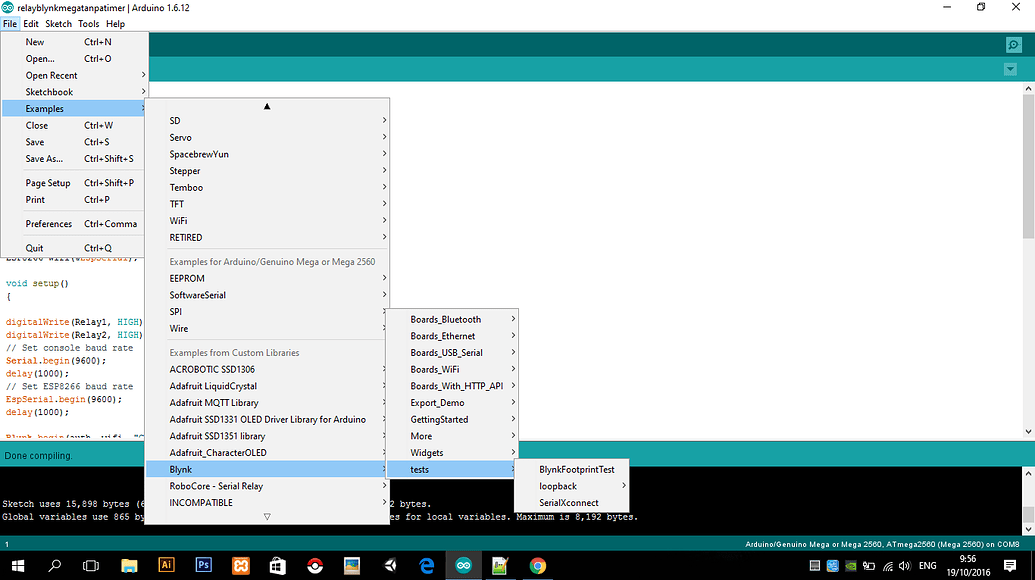 Relay arduino mega esp8266 - Need Help With My Project - Blynk Community
