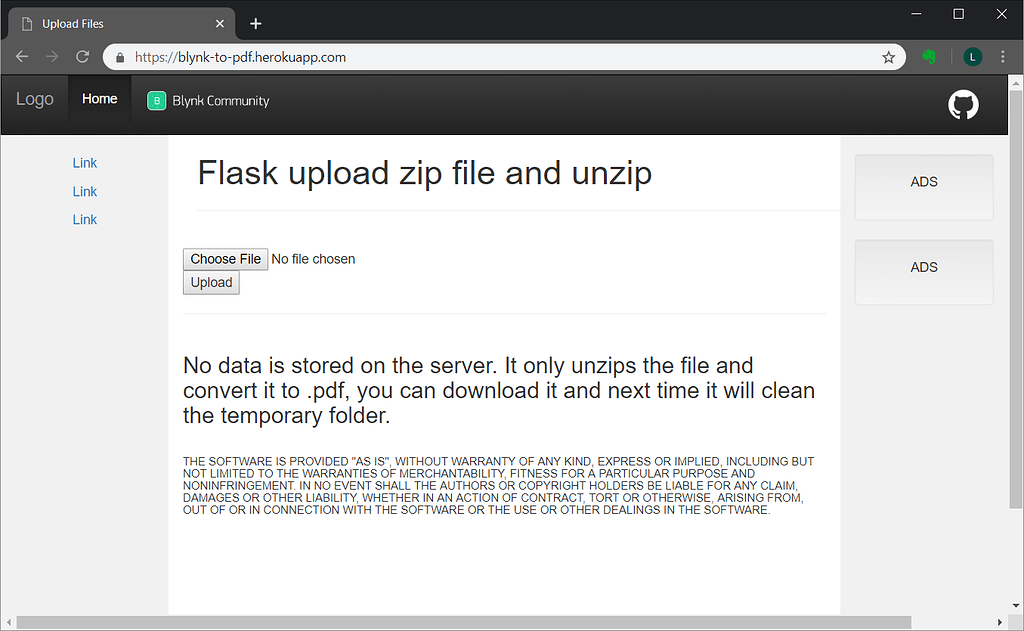 Convert .csv zip Report to .PDF - Projects made with Blynk - Blynk ...