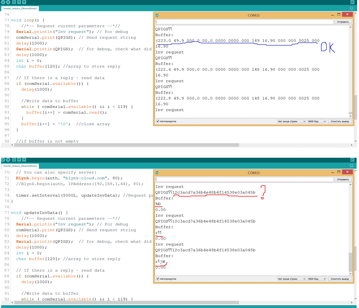 Problem with reading data form inverter when Blynk added - Need Help With My Project - Blynk ...