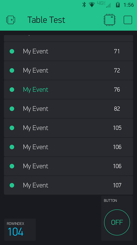 Table Widget - row "pick" after 100 - Need Help With My Project - Blynk ...