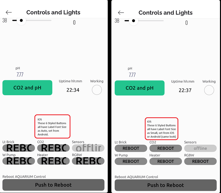 Android and iOS Widget Labels render differently - Issues and Errors - Blynk Community