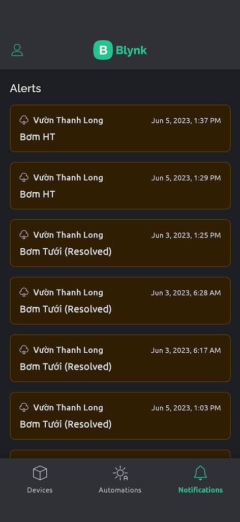 Help del notification on app mobile - Need Help With My Project - Blynk Community