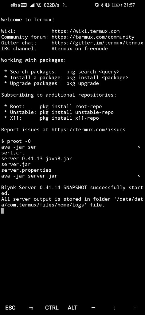 HOw to run localserver on smartphone using termux - Projects made with Blynk - Blynk Community