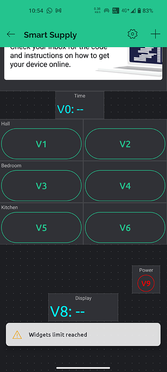 Blynk iot app widget - Issues and Errors - Blynk Community
