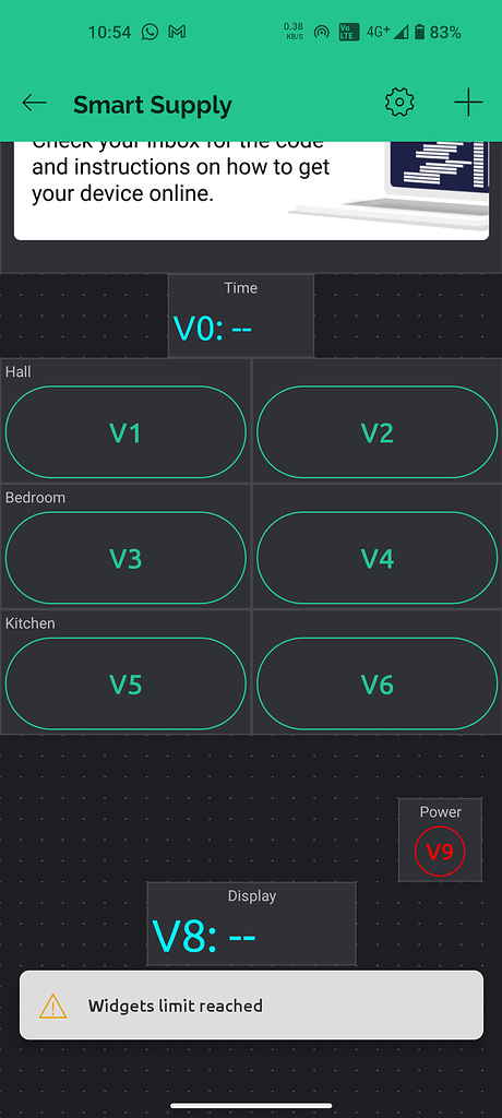 Blynk iot app widget - Issues and Errors - Blynk Community