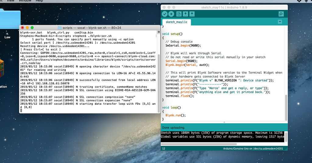 Arduino USB Project is offline in App - Need Help With My Project ...