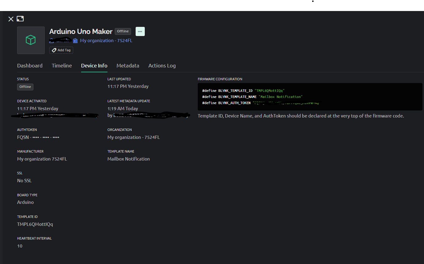 Device offline on Blynk app - Solved - Blynk Community