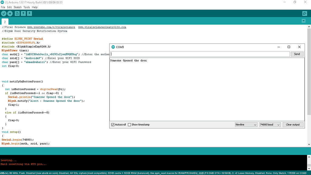 ESP8266 Wasn’t online yet - Solved - Blynk Community