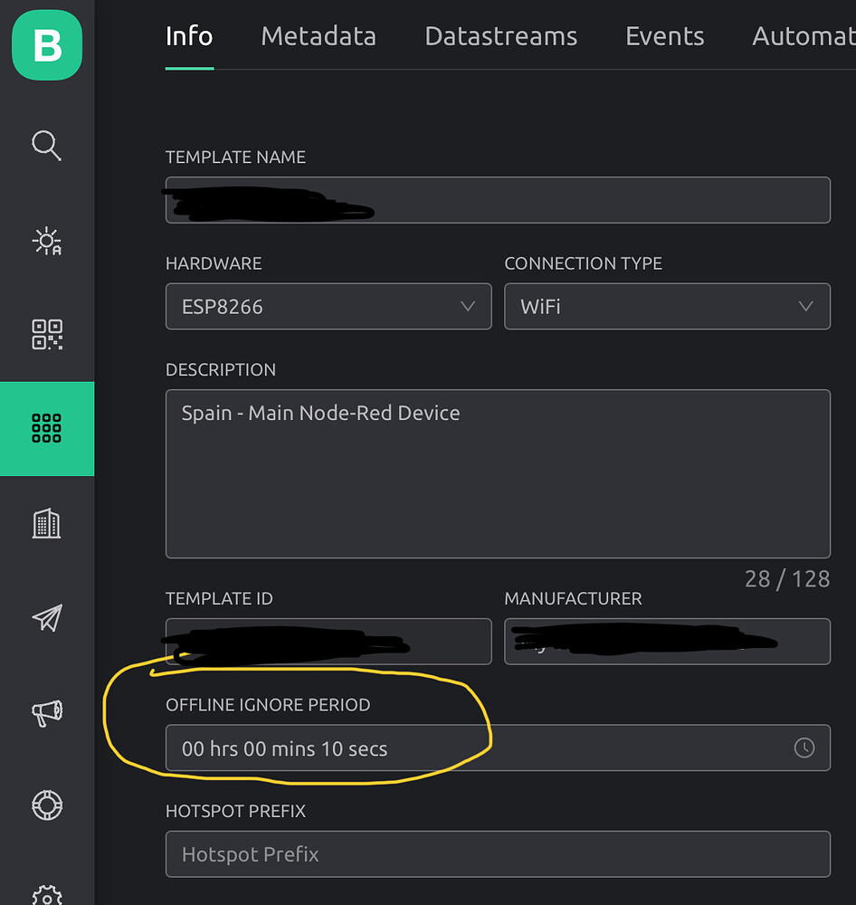 Set device offline timer - Blynk 2.0 - Blynk Community Set device offline timer - Blynk 2.0 - Blynk Community