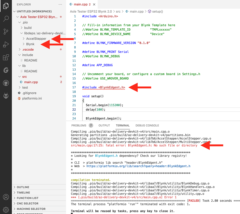 Fatal error: BlynkEdgent.h: No such file or directory, Arduino ...