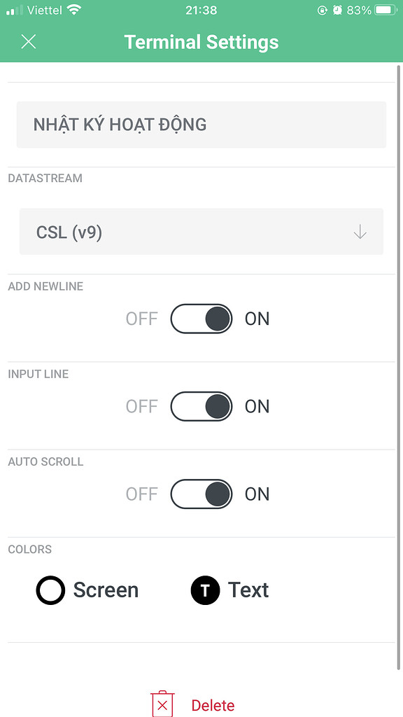 TERMINAL in Blynk 2.0 is not save data when close app - Solved - Blynk Community