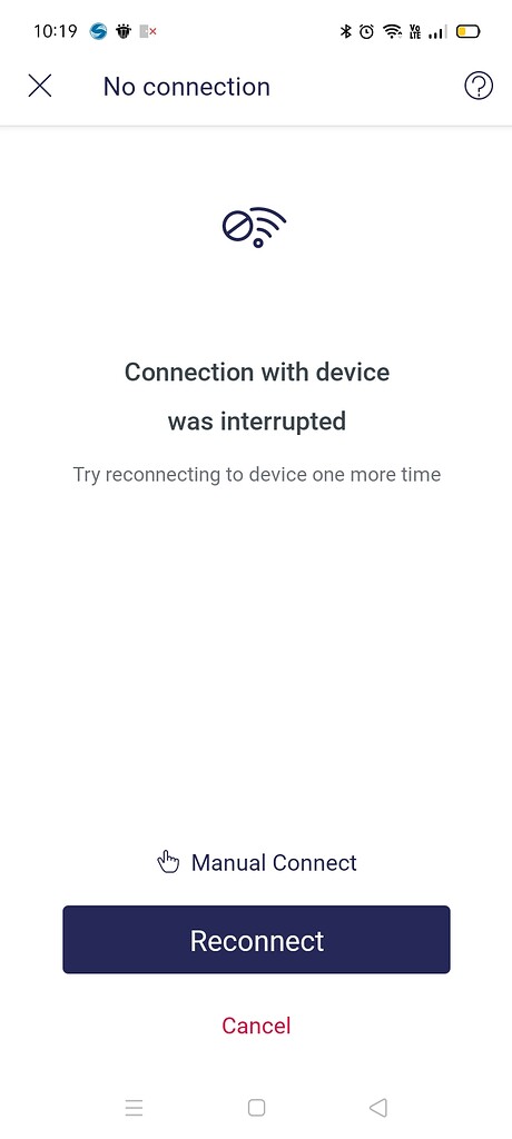 Connection With device was interputed - Issues and Errors - Blynk Community