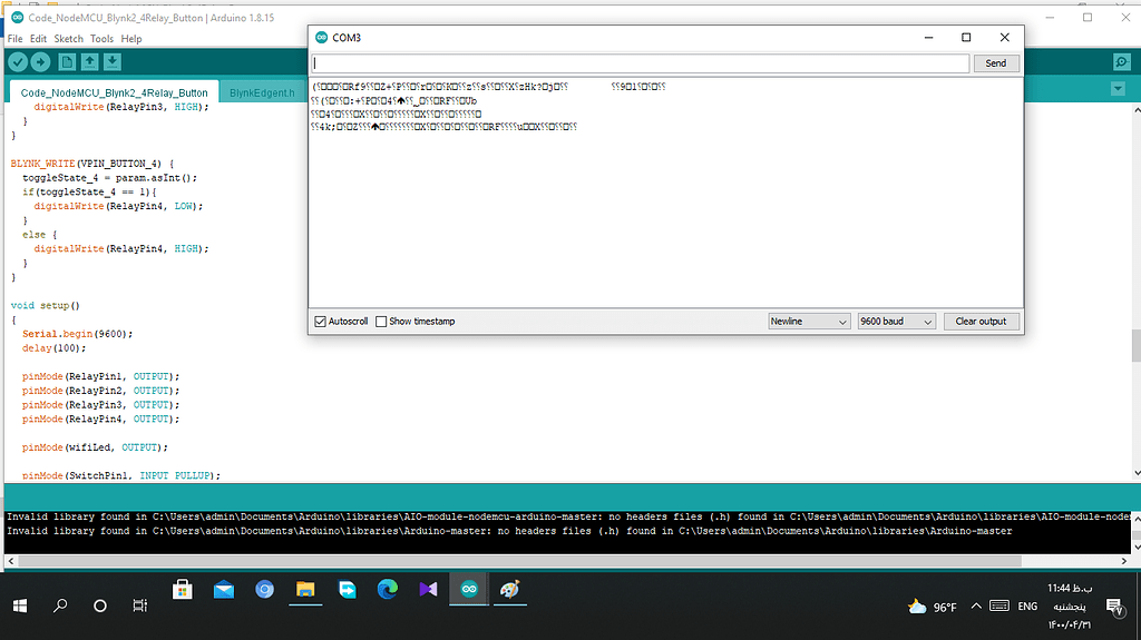 Help about program can't load complete - Solved - Blynk Community