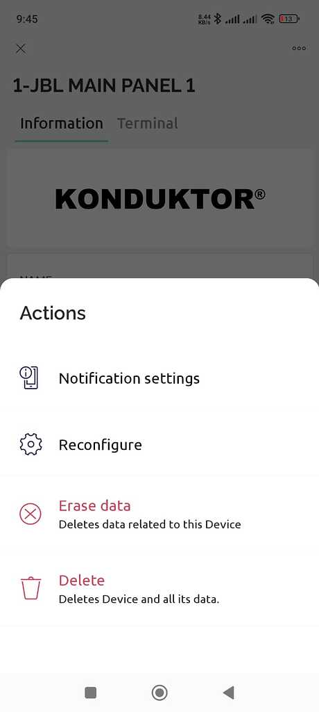 Reconfigure button is not showing for newly added devices - Issues and Errors - Blynk Community