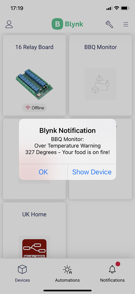 Blynk 2.0 there is no notification widget - Solved - Blynk Community