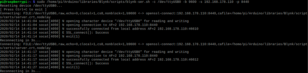 Blynk-ser.sh usb script issue on raspberry pi 4 and local server - Issues and Errors - Blynk ...