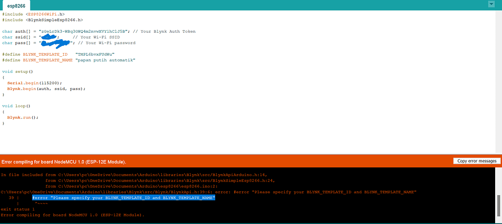 Why it says #error Why it says #error