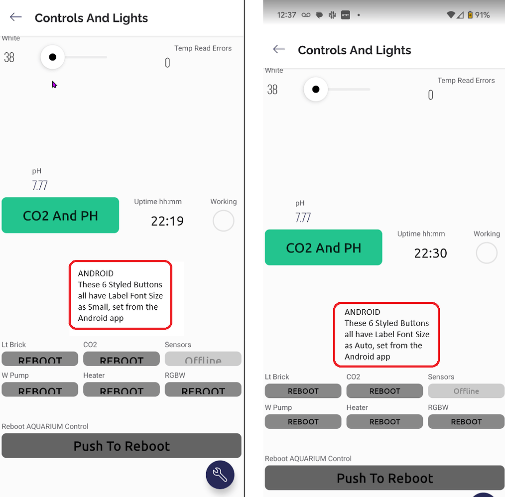 Android and iOS Widget Labels render differently - Issues and Errors - Blynk Community