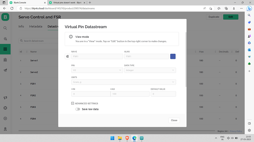 Virtual pin doesn't seem to update values - Need Help With My Project ...