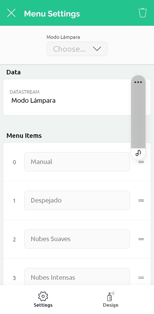 Menu Widget error - Solved - Blynk Community
