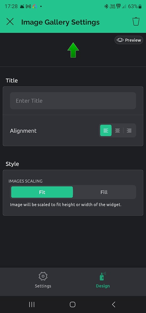Image gallery widget scaling - Issues and Errors - Blynk Community