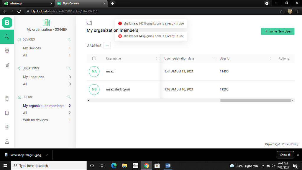 Showing allredy in use how to solve it - Issues and Errors - Blynk Community