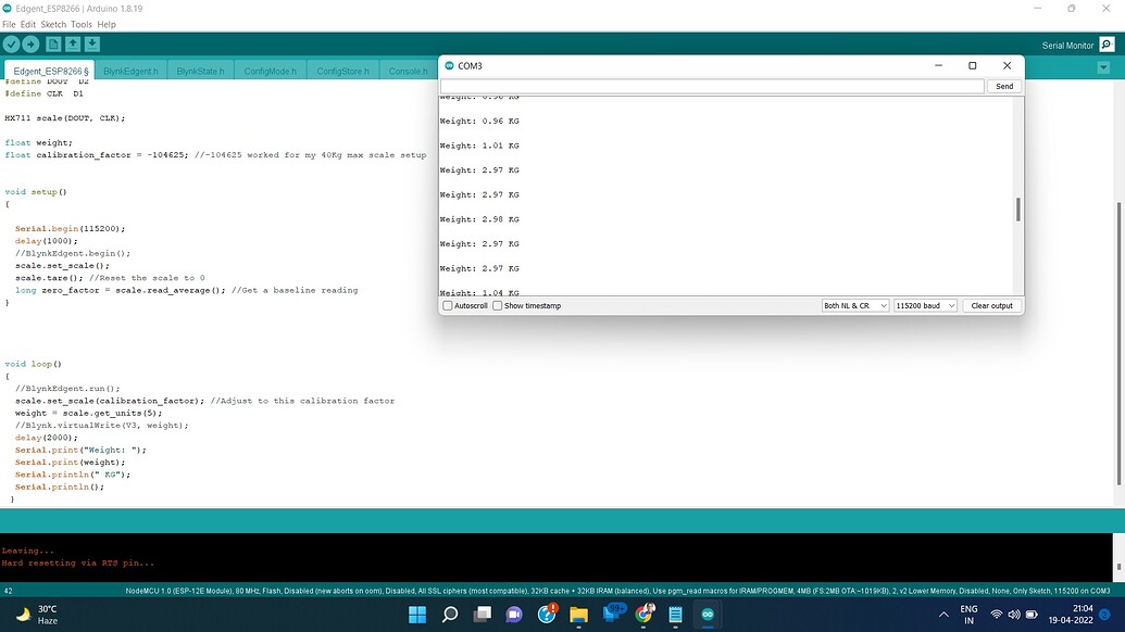 My first Blynk Project with HX711 & NodeMCU - Need Help With My Project ...