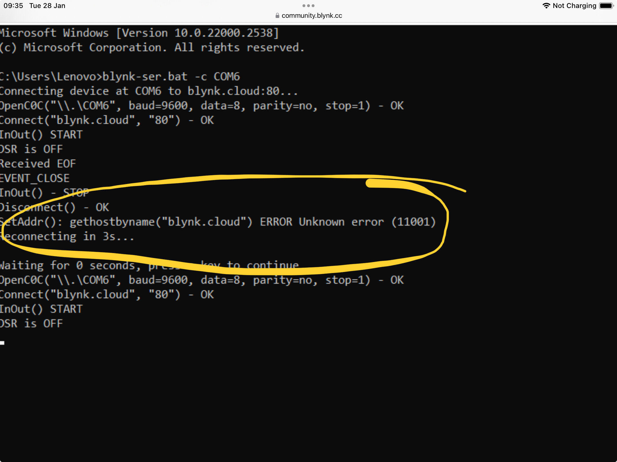 Not able to connect my Arduino UNO with Blynk server - Solved - Blynk Community