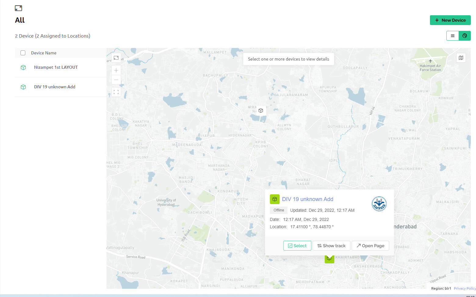 Multiple Devices Virtual Pin Data In Map View By Hovering On It Need Help With My Project